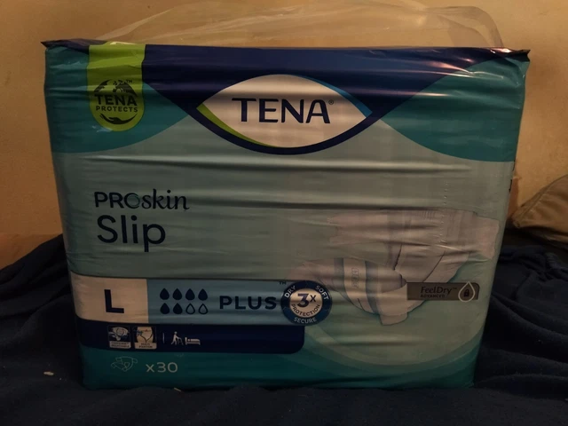 TENA PROSKIN SLIP Plus - Size Large - 1 Pack of 30 Pads £12.90 ...