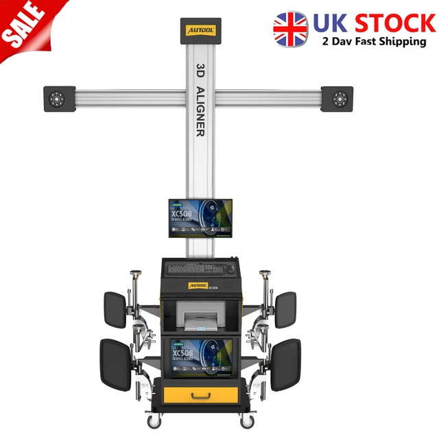 XC508 WHEEL ALIGNMENT Machine, 3D 4-Wheel Aligner Fully Automatic Alignment TOOL £7,499.00 ...