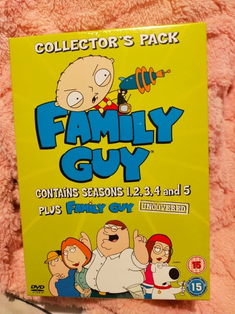 FAMILY GUY DVD BOX SET SEASONS 1-5 NEW SEALED plus bonus disc EUR 16,17 ...