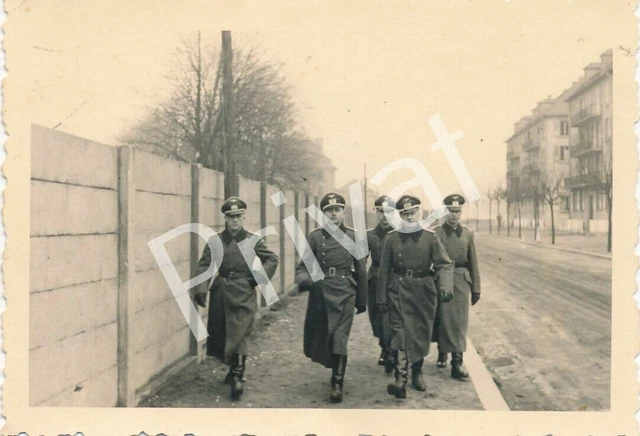 FOTO WK II Gelände Besprechung Soldaten Rhein Strasbourg Frankreich ...