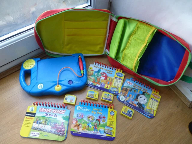 LEAPFROG MY FIRST LEAPPAD LEARNING SYSTEM CONSOLE +4BOOKS w/CARTRIDGES ...