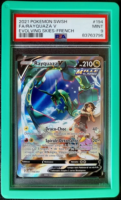 RAYQUAZA V ALT 194/203 PSA 9 Evolutions Céleste EUR 200,00 - PicClick DE
