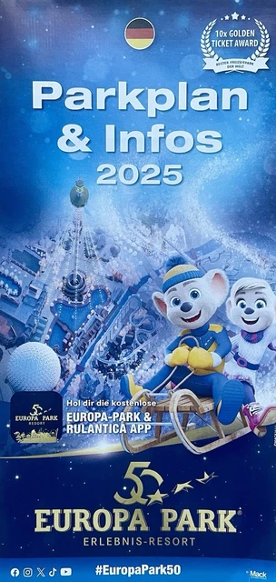PARKPLAN & INFOS Europa-Park Rust Parkplan WINTER 2025/2026 EUR 2,50 ...
