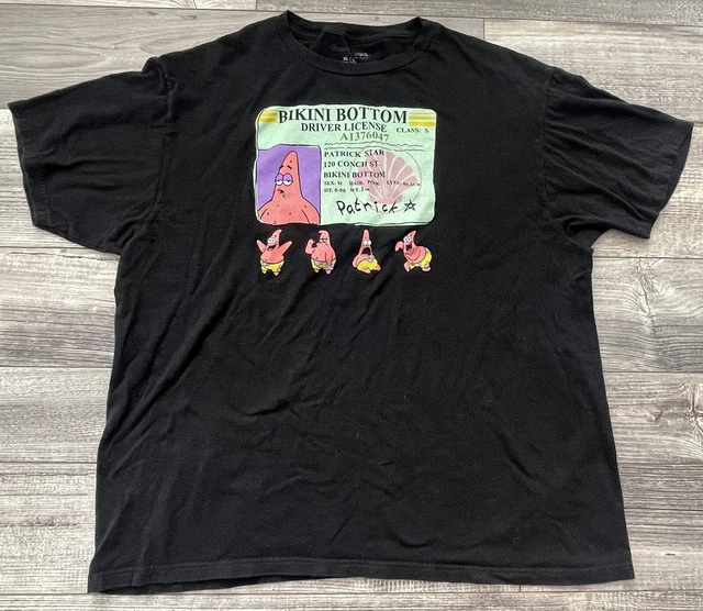 NICKELODEON SPONGEBOB PATRICK Shirt Mens Size XL Bikini Bottom Drivers ...