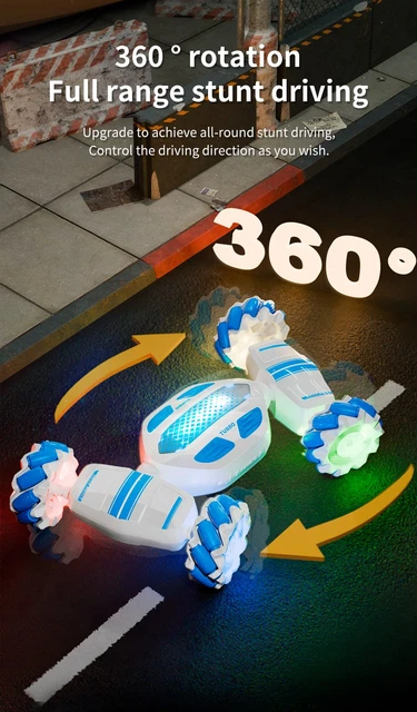 HAND GESTURE 360° Sensing RC Stunt Car Off-Road Remote Control Twist ...