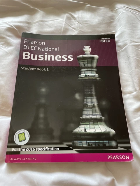 PEARSON BTEC BUSINESS level 3 Student Book, Revision Guide and Workbook ...