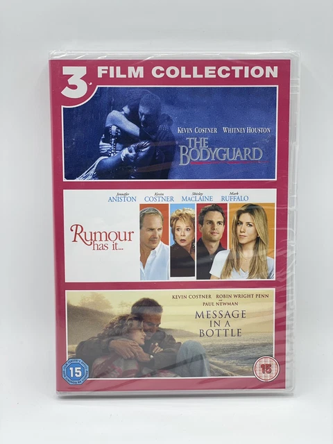 3 FILM COLLECTION DVD’s-The Bodyguard-Rumour Has It-Message In A Bottle-New EUR 4,97 - PicClick IT