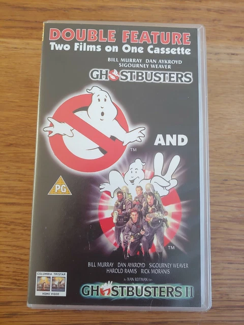 GHOSTBUSTERS 1 + 2 Double Feature VHS Tape - Cult Classic £6.00 ...