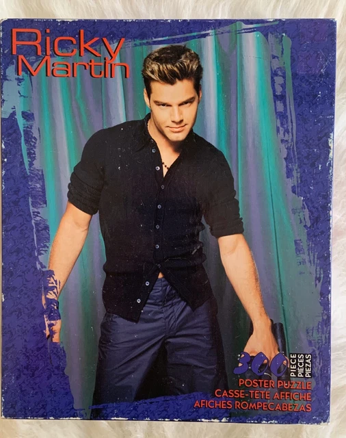 VINTAGE 90S RICKY Martin 300 Piece Poster Puzzle NIB Hasbro Milton ...