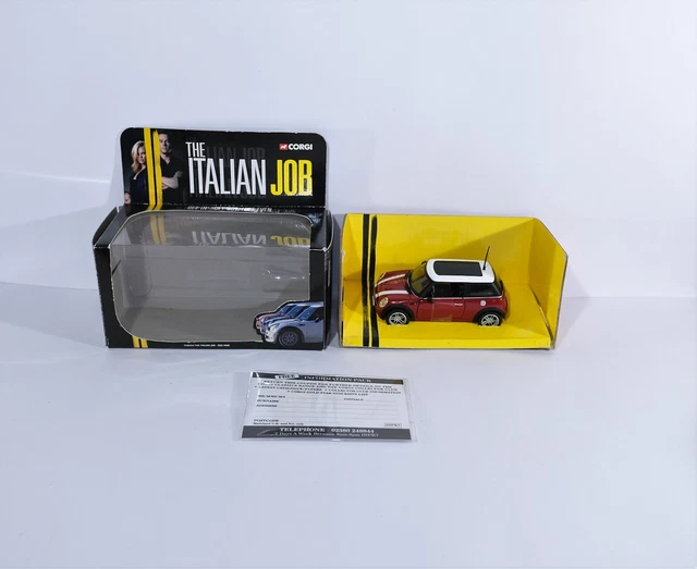 THE ITALIAN JOB Mini Cooper red Corgi CC86514 Diecast Model Car P10. £ ...