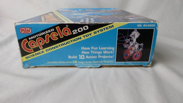 VINTAGE CAPSELA #200 Motorized Science Construction Toy System 1993 ...