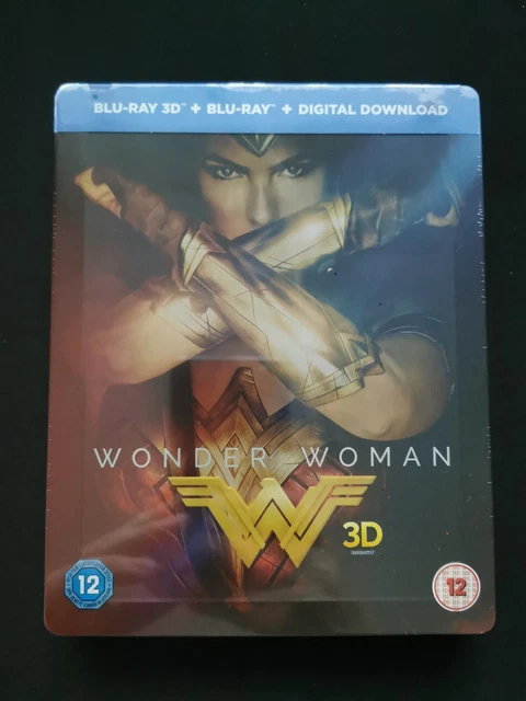 WONDER WOMAN HMV Exclusive STEELBOOK (3D + 2D Blu-ray) Rare OOP New ...