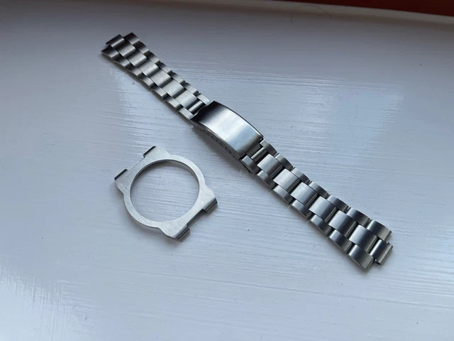 FOR OMEGA DYNAMIC Genève Cal Watch Strap Bracelet With Ring Stainless ...