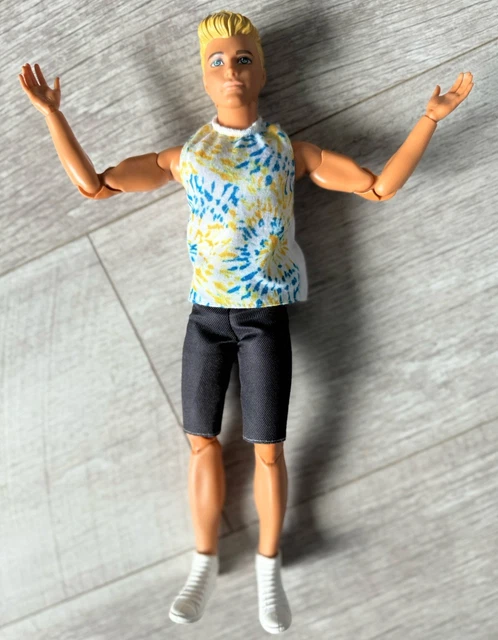 MATTEL BARBIE KEN Made To Move Fully Articulated Blond Doll £17.36 ...