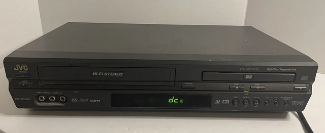JVC HR-XVC26U DVD/VCR Combo Player plays VHS VCD Video CD SVCD Super ...