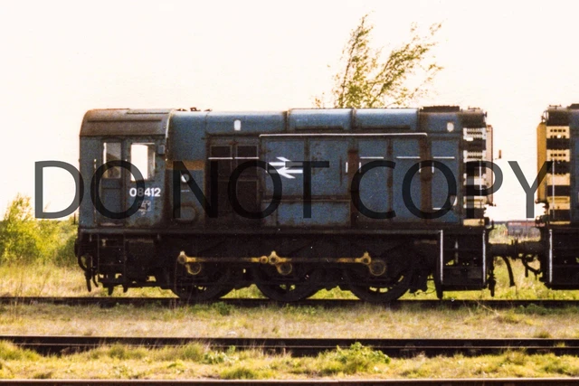 UK DIESEL TRAIN Railway Photograph Of Class 08 08412 Loco. Rm08-74 £1. ...