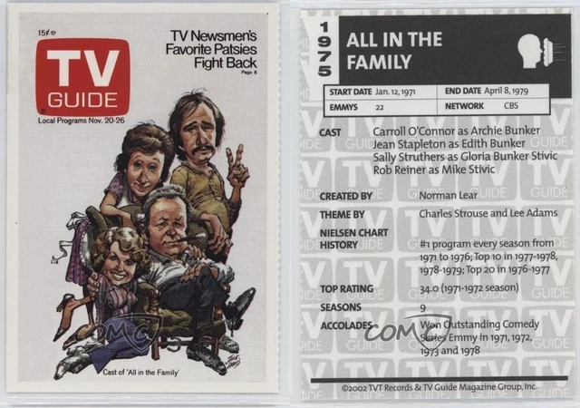 2002 JEAN STAPLETON Rob Reiner Sally Struthers Carroll O'Connor #1975 ...