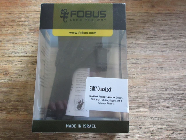 FOBUS HOLSTER EM17 Q Holster S&W Shield Beretta Colt Glock Walther H&K ...