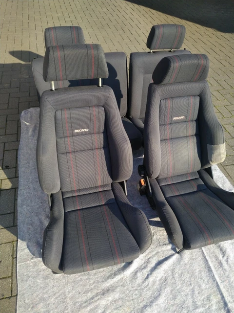 RECARO SITZE VW GOLF 2 GTI mit Rücksitzbank geteilt EUR 1.121,00 ...