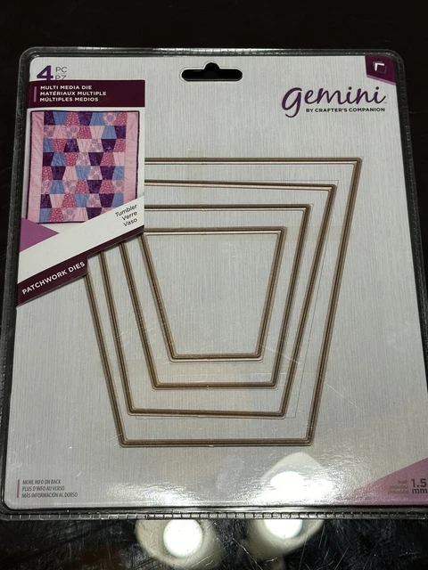 TRAPEZOID TUMBLER GEMINI Patchwork Dies Crafter's Companion MULTI MEDIA ...