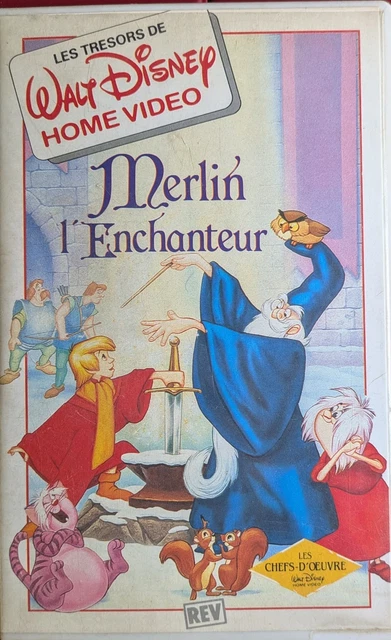 MERLIN THE ENCHANTER Walt Disney VHS K7 Video Cassette Used VF Film £11 ...
