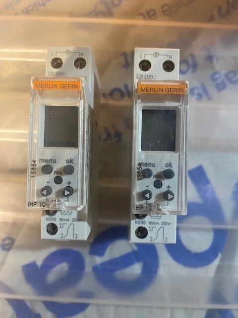 MERLIN GERIN MULTI 9 DIN RAIL TIMER DIGITALE 1 modulo EUR 40,32 ...