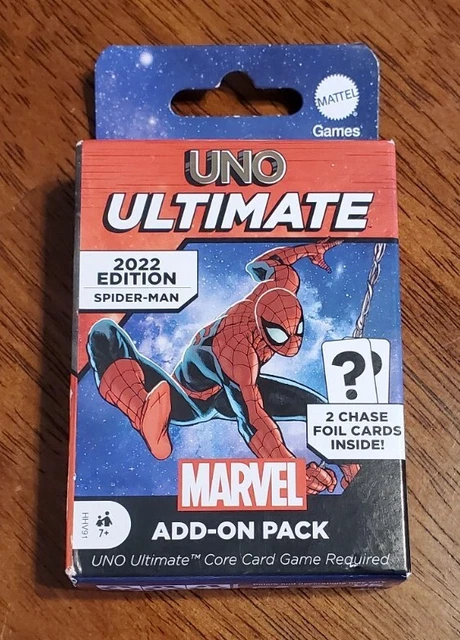 UNO ULTIMATE 2022 Marvel Spider-Man Add-On Pack UNO Ultimate Card Game ...