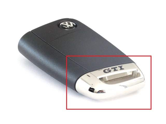 GENUINE VW GOLF Mk7 POLO GTI CHROME KEY CAP TOP END HEAD KIT 5G0959893D ...