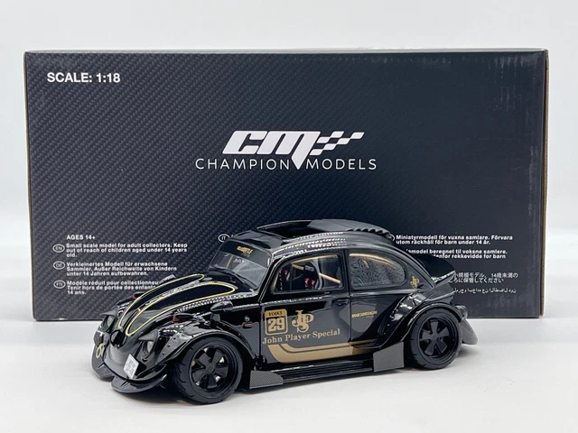 VOLKSWAGEN BEETLE RWB Black JPS Champion Model 1/18 £203.99 - PicClick UK