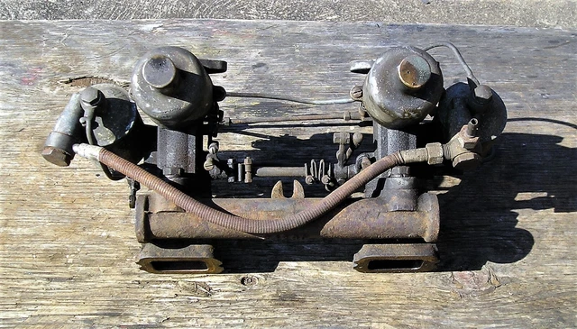 MG TD Twin SU Carbs and Inlet Manifold £300.00 - PicClick UK