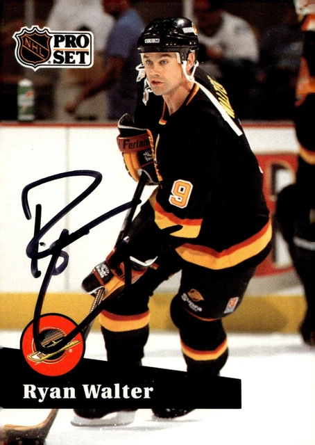 RYAN WALTER - Signé 1991-92 Pro carte #504 - Canucks de Vancouver EUR 2 ...