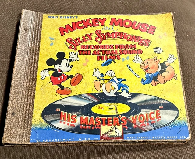 MICKEY MOUSE SILLY Symphonies by HMV His master's Voice 1930 HIGHLY ...