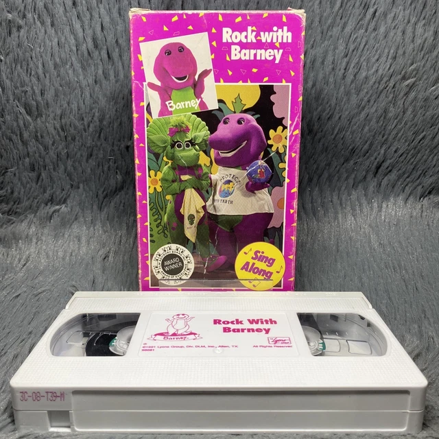 BARNEY - ROCK With Barney VHS 1991 Sing Along Award Winning Purple ...