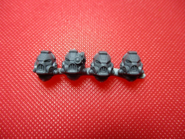 WARHAMMER 40K SPACE Marine Assault Centurion Heads Helmets x4 Bits Box ...