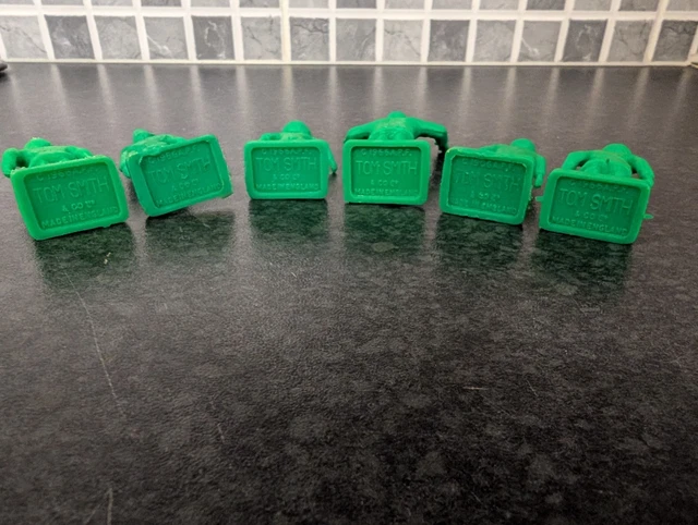 TOM SMITH CRACKERS Thunderbirds All 6 Green Figures 1960's RARE - Not ...