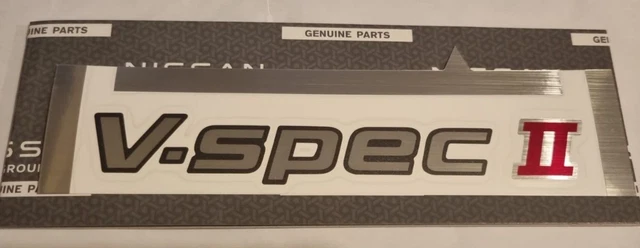 GENUINE NISSAN SKYLINE GT-R R34 99-02 Rear V-spec II Decal Sticker JDM ...