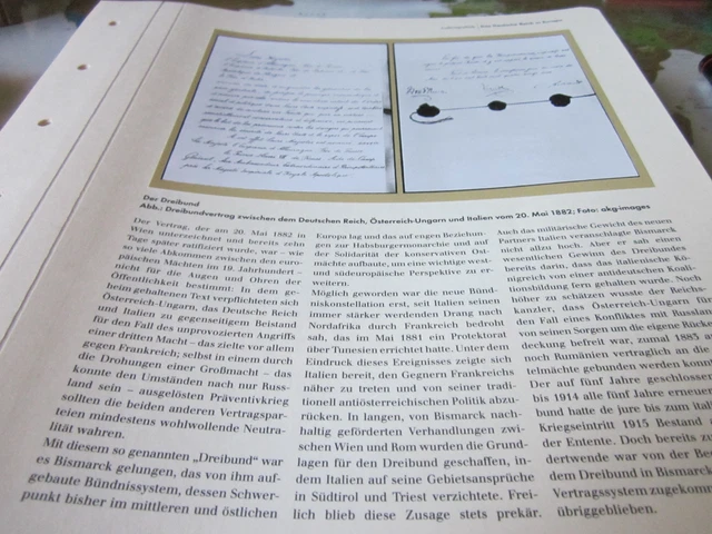 KAISERREICH ARCHIV N1 1170 Der Dreibund Deutschland Österreich Italien ...