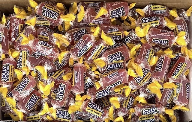 JOLLY RANCHER &CHERRY& Flavored Hard Candy- BULK CANDY- ONE POUND BAG ...
