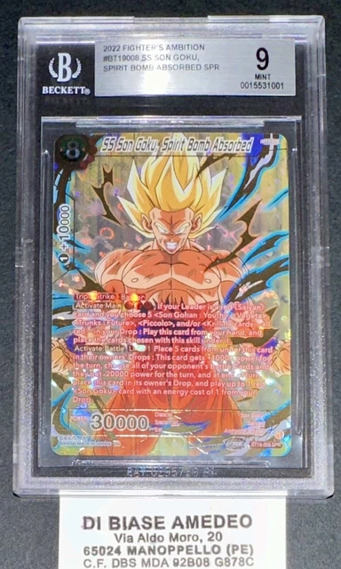 BGS 9 SS Son Goku,Spirit Bomb Absorbed Spr Bt19-008 Eng 2022 Fighter’s Ambit. EUR 60,00 ...