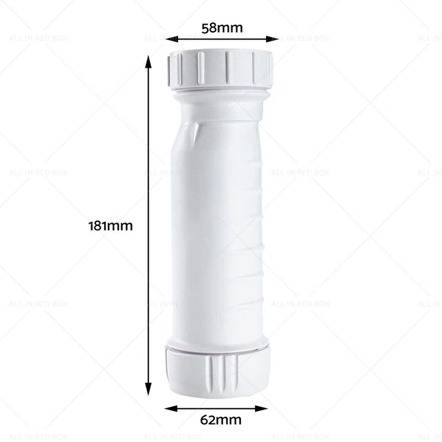 WATERLESS SELF SEALING Waste Valve Inline Trap Bath Basin Caravan RV ...