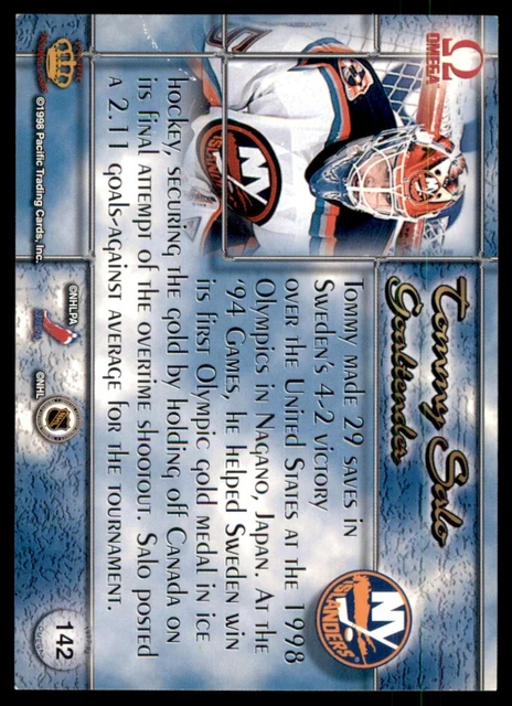 1997-98 PACIFIC OMEGA Gold Tommy Salo Islanders de New York #142 EUR 1 ...
