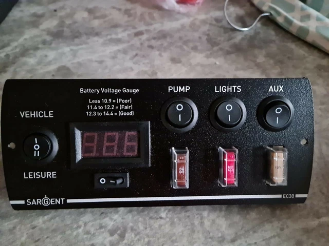 SARGENT EC30 DIGITAL control panel for campervans £72.00 - PicClick UK