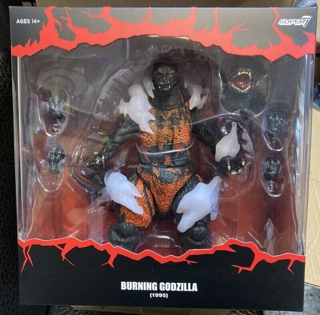SUPER7 TOHO GODZILLA Ultimates Burning Godzilla (1995) Action Figure £ ...