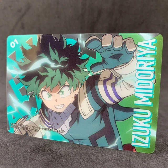 MY HERO ACADEMIA IZUKU MIDORIYA Deku No.01 Collectable Clear Card Anime ...