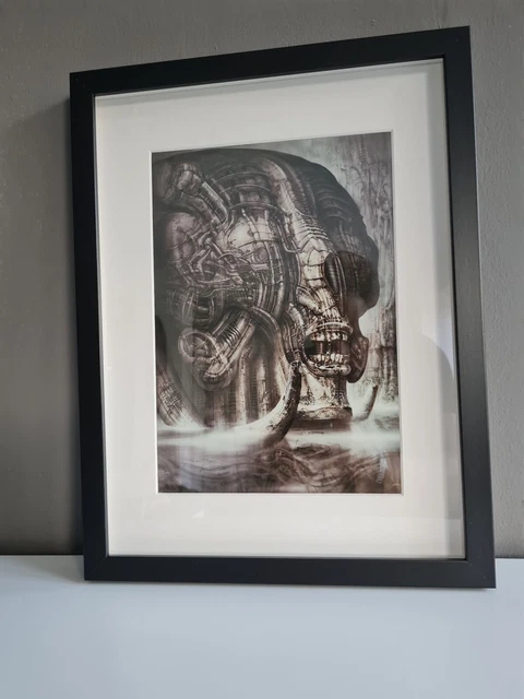 HR GIGER ALIEN Xenomorph Facehugger Necronomicon Bild Kunstdruck Poster ...