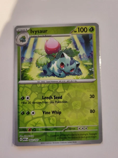 POKEMON SCARLET & Violet 151 - Ivysaur, Reverse Holos, 002/165 $2.25 ...