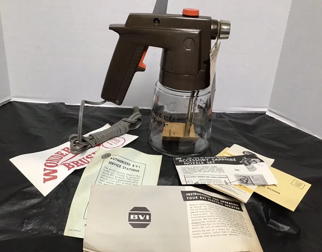 VINTAGE BVI ELECTRIC SPRAYER 1950's MODEL VS-800 NOS WITH BOX AND ALL ...