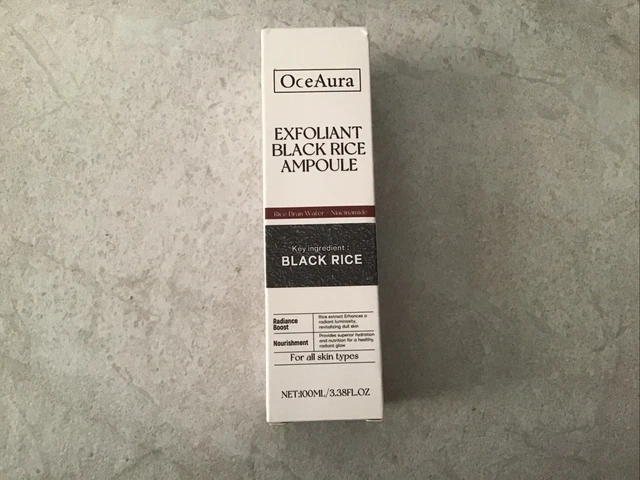 OCEAURA EXFOLIANT BLACK Rice Ampoule 100ml EXP 06/28 £5.19 - PicClick UK