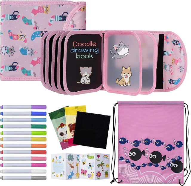 ERASABLE DRAWING PAD, 8inch Plane Activities for Kids, Doodle Book for ...