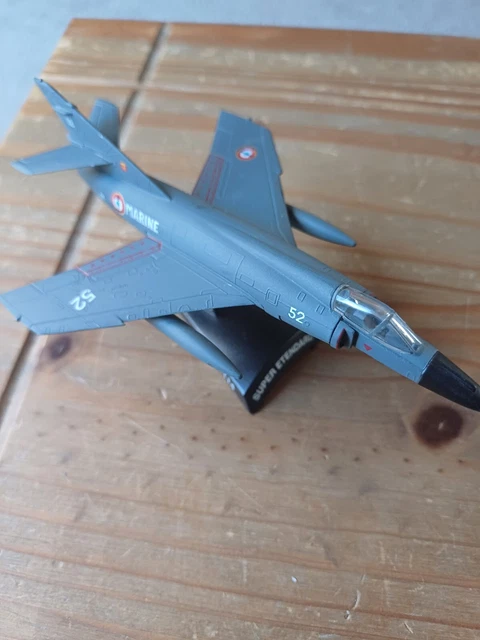 POSTAGE STAMP MODEL Power Diecast Aircraft Dassault Super Etendard ...